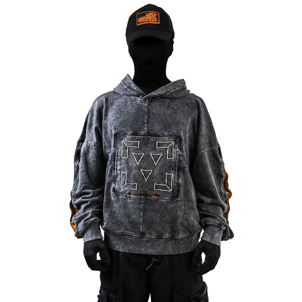 TROJAN Acid Washed Hoodie – DOSEI